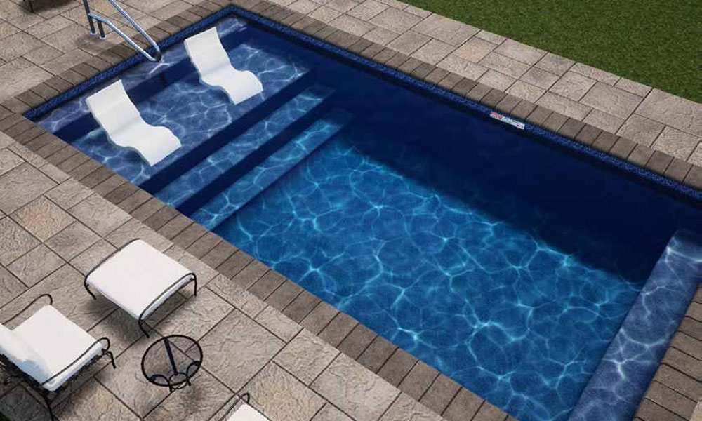 Persunal Pools The Lounger with bench